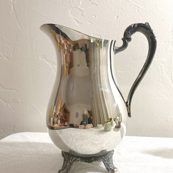 Silver Water Pitcher - Etsy