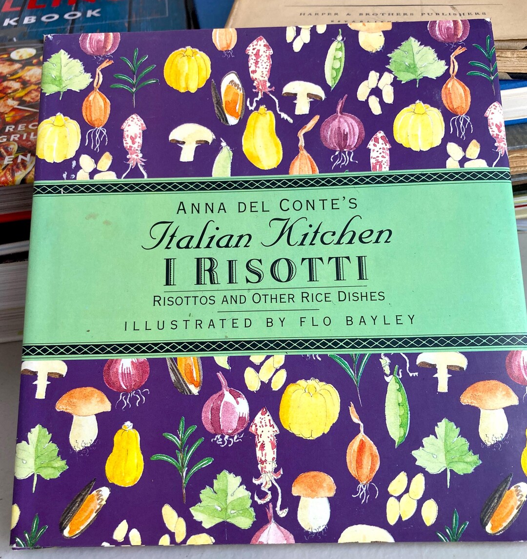 1993 "i Risotto" Delconte Simon Schuster Rice Cookbook Authentic ...