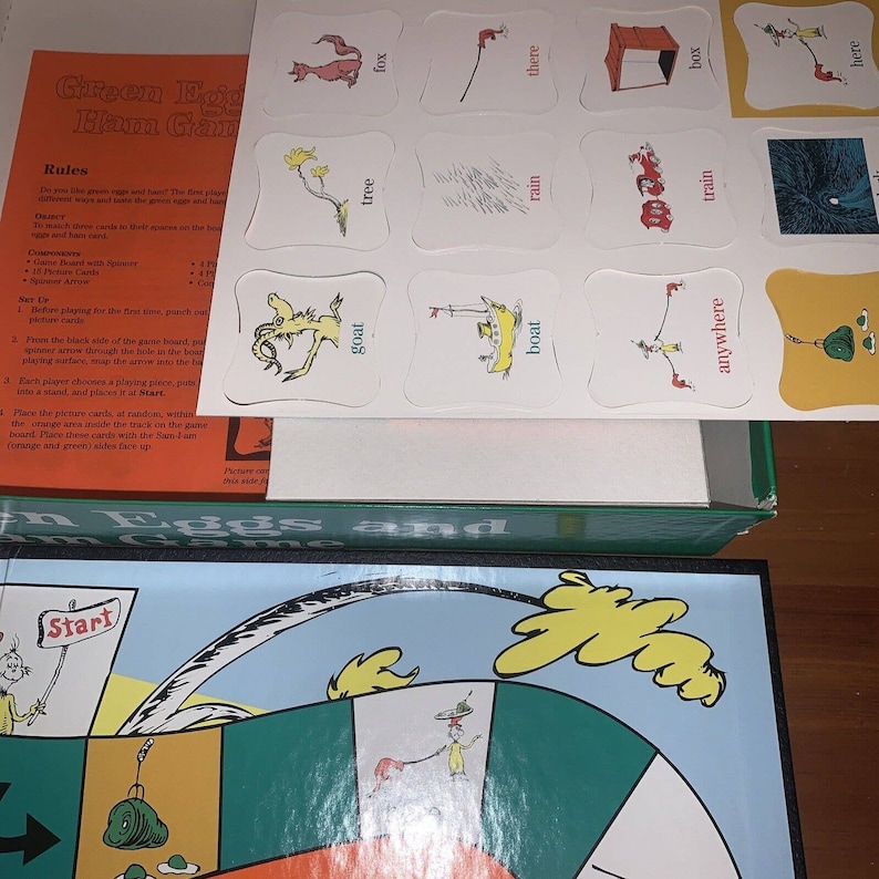 Green Eggs and Ham Board Game Dr. Seuss University Games Brand NEW Open ...
