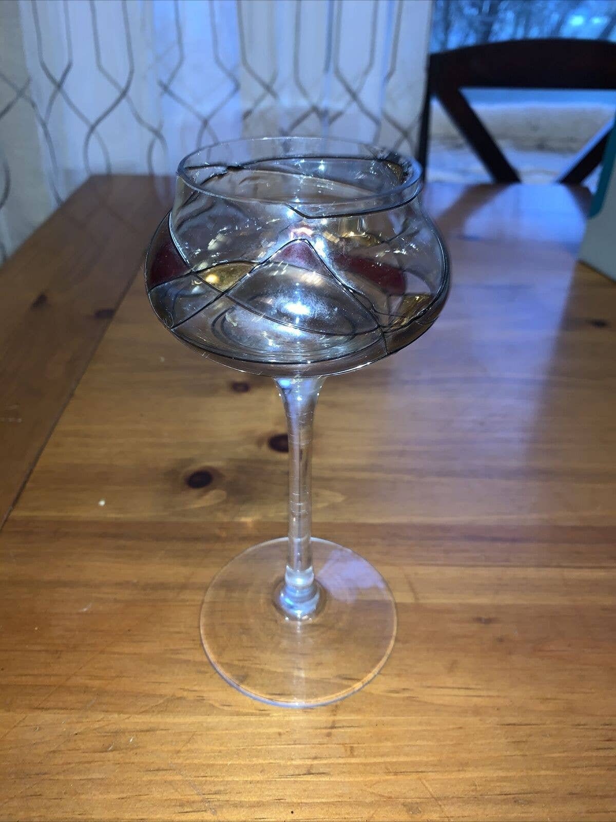 PARTYLITE Mosaic Calypso Goblet Stemmed Tealight Candle Holder Retired ...