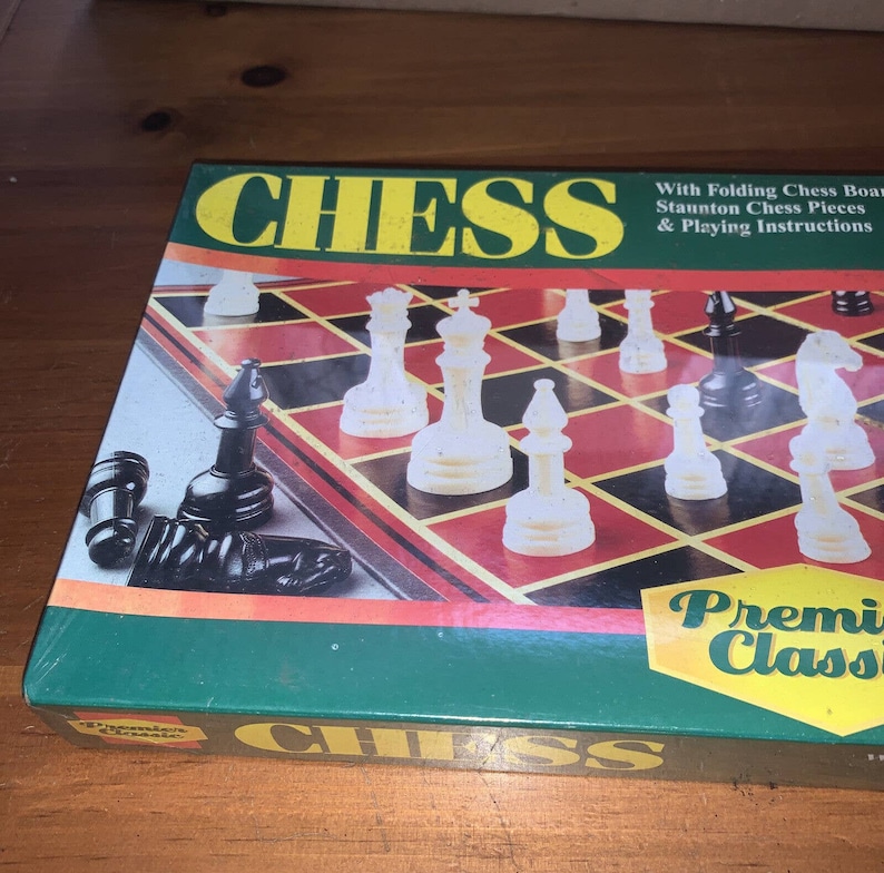 Pressman Premier Classic Chess Set 1980s Plastic 2.5" King +board Good ...