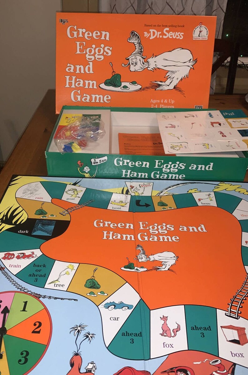 Green Eggs and Ham Board Game Dr. Seuss University Games Brand NEW Open ...