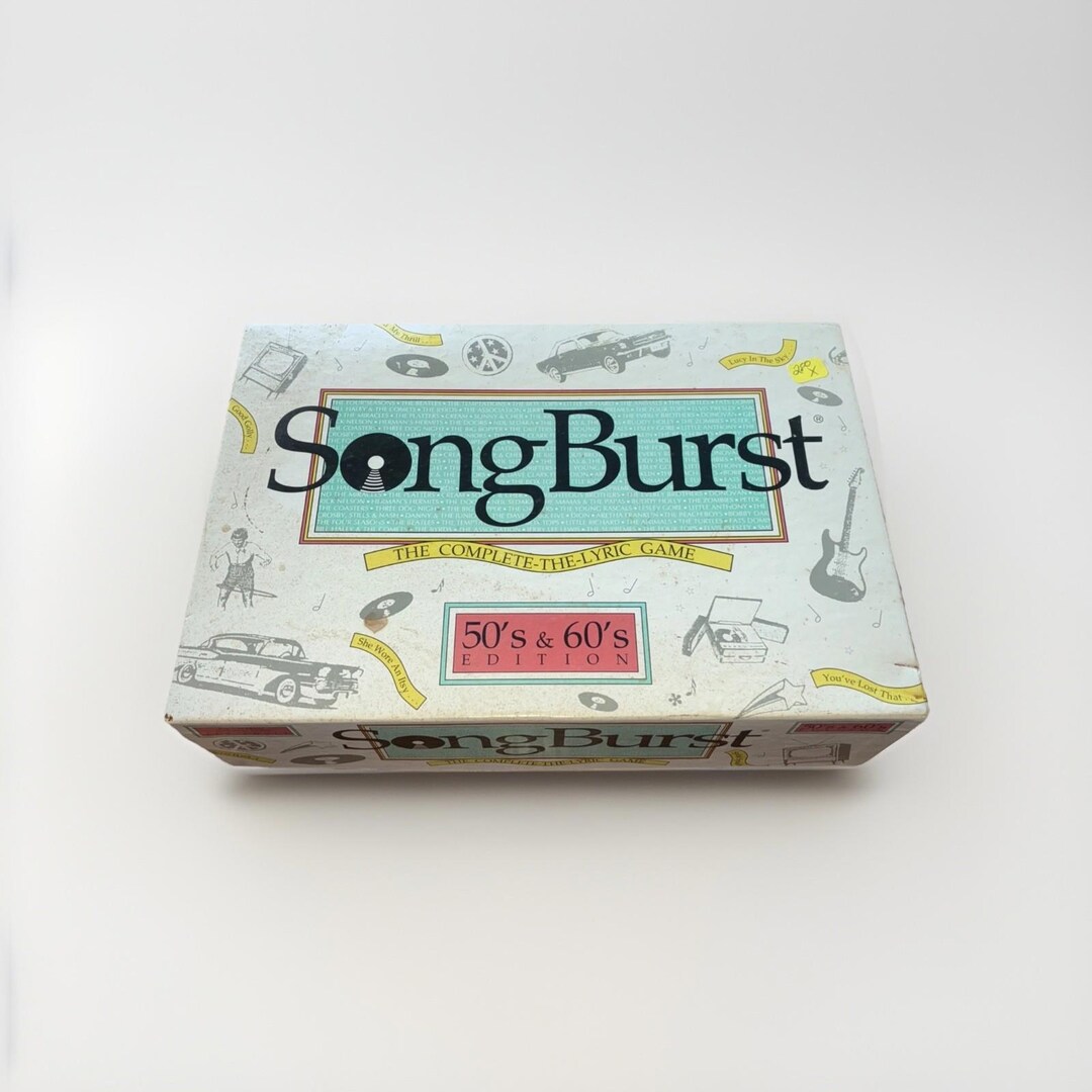 Song Burst Board Game 50's & 60's Edition - Hersch and Company 1990 ...