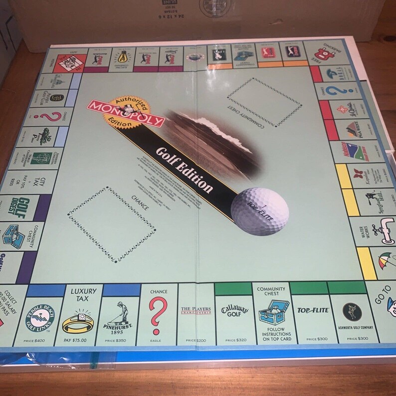 Vintage MONOPOLY GOLF EDITION Board Game Complete 1996 Family Game ...