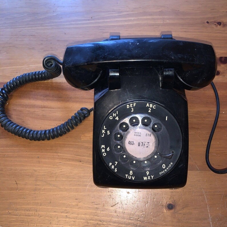 Original Black ROTARY DIAL Desk PHONE Bell Western Electric Not for ...