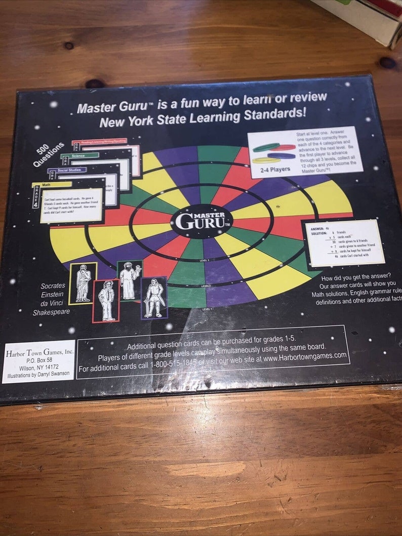 Master Guru Board Game Grade 4 New York State Learning Standards ...