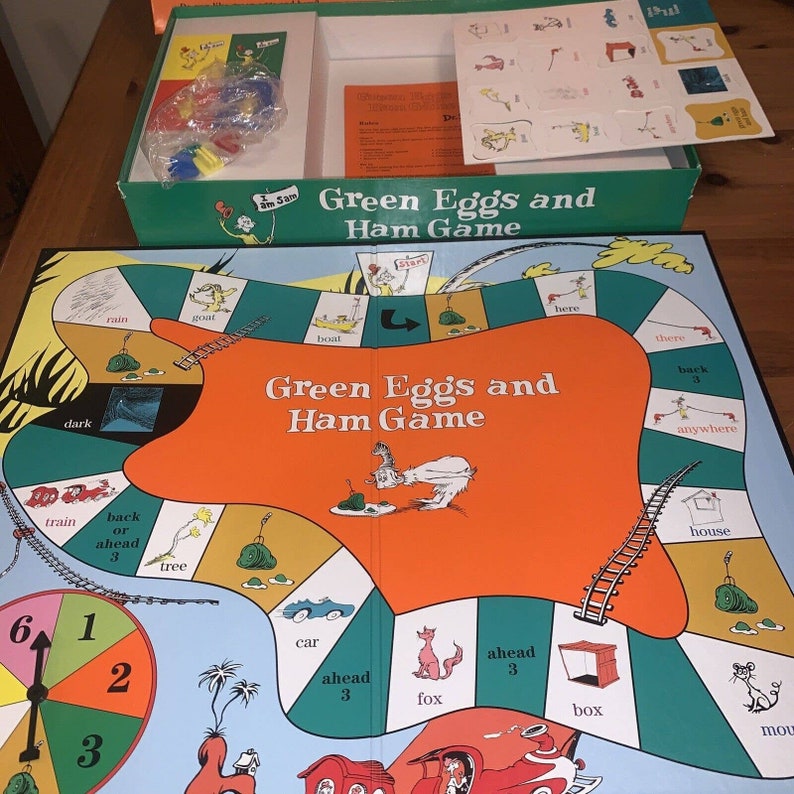 Green Eggs and Ham Board Game Dr. Seuss University Games Brand NEW Open ...