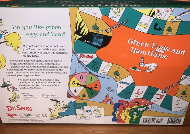 Green Eggs and Ham Board Game Dr. Seuss University Games Brand NEW Open ...