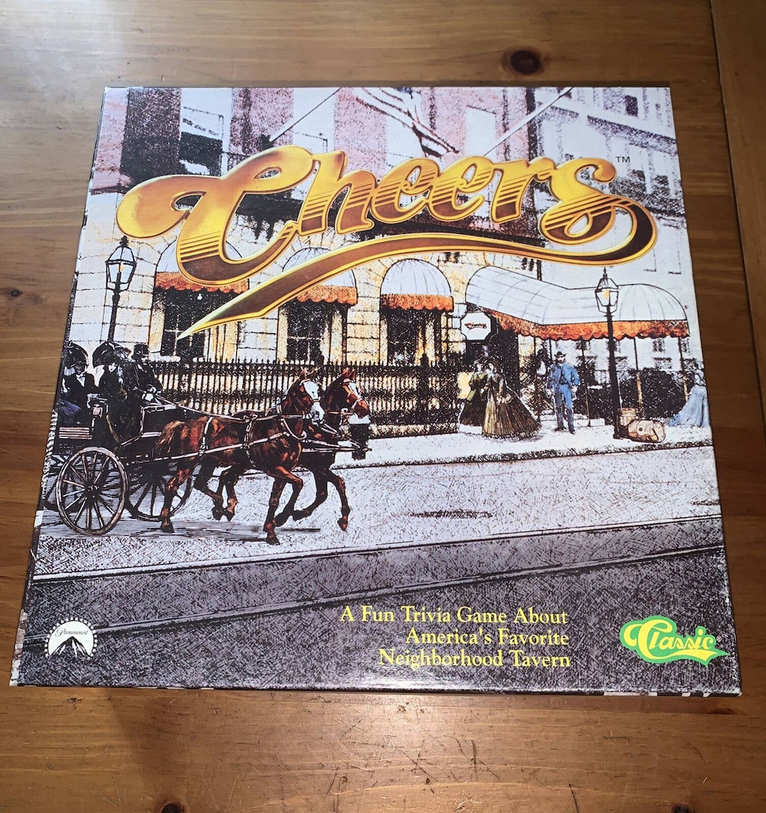 Vintage Cheers TV Show Trivia Board Game Paramount Classic Games ...