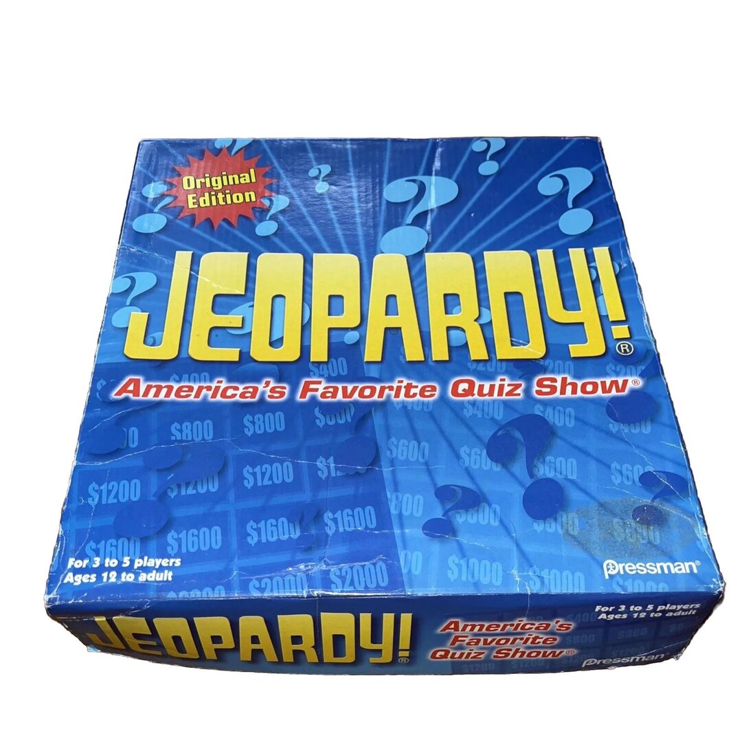 Jeopardy Board Game: America’s Favorite Quiz Show 2005 New Partially ...
