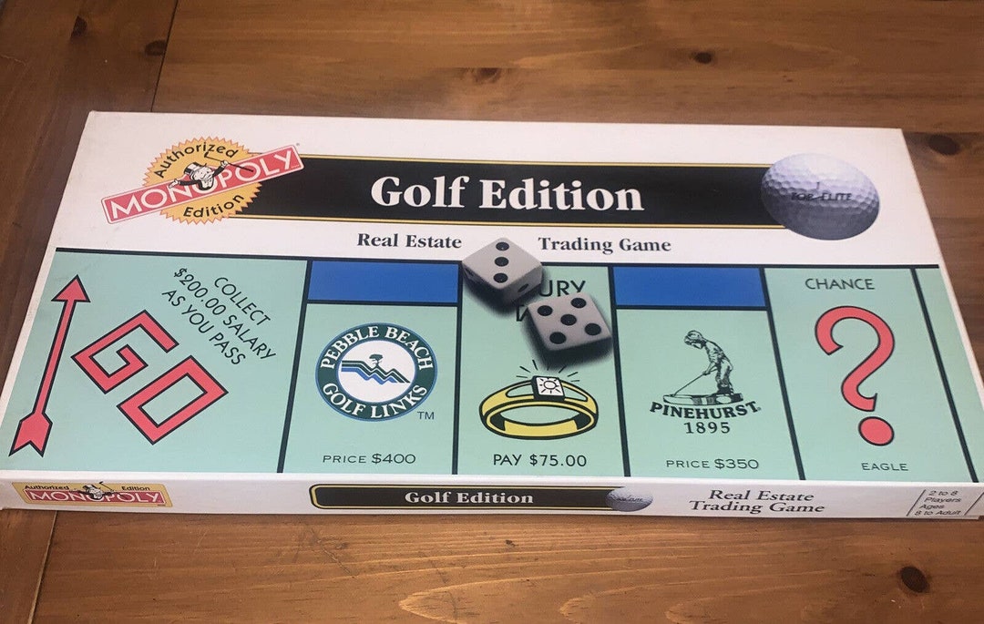 Vintage MONOPOLY GOLF EDITION Board Game Complete 1996 Family Game ...