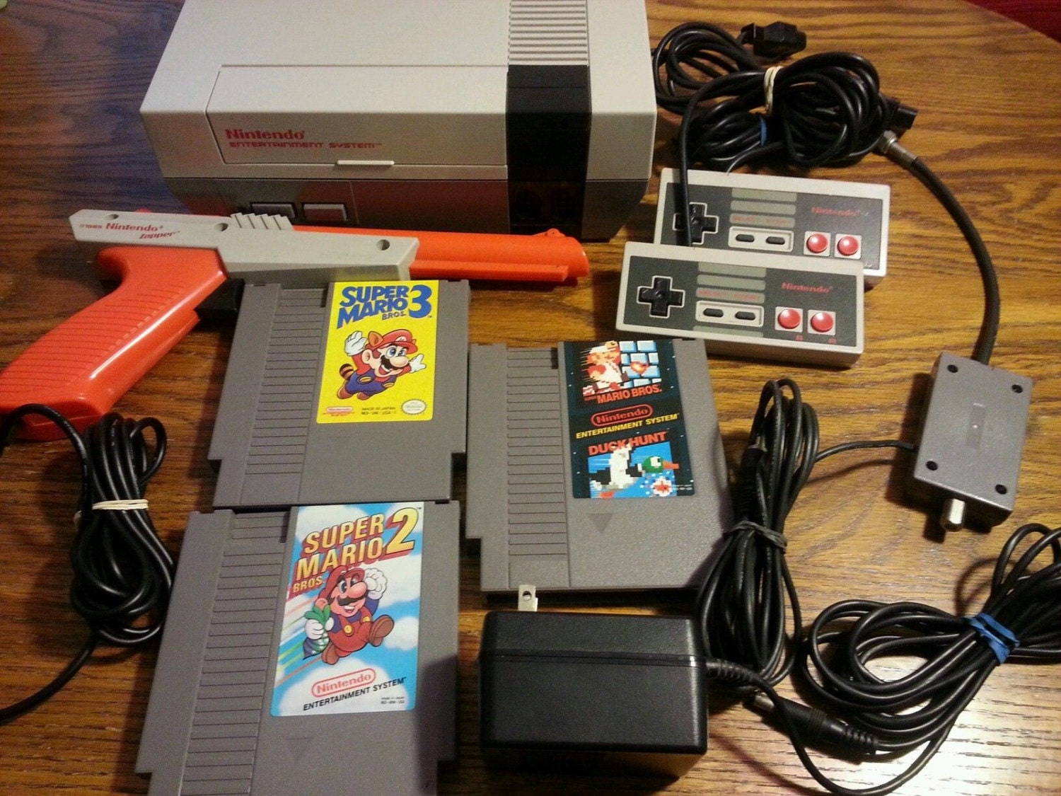Nintendo Nes Console Controller Bundle Nice Working With - Etsy