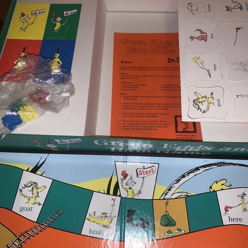 Green Eggs and Ham Board Game Dr. Seuss University Games Brand NEW Open ...