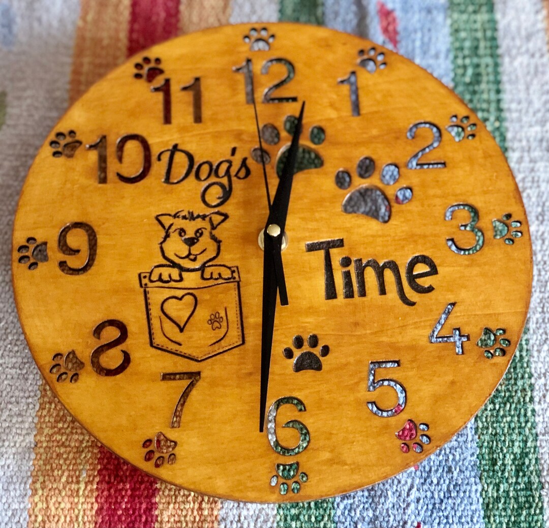Clock Dogs DIGITAL FILE Laser Cut Svg File - Etsy UK