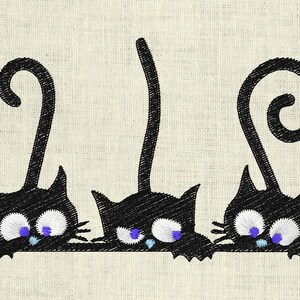 3 Cats Embroidery Designs - Animals Embroidery Design Embroidery ...