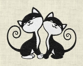 3 Cats Embroidery Designs - Animals Embroidery Design Embroidery ...