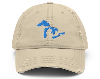 Great Lakes Cap (unisex) Great Lakes Hat, Lake Life Embroidered Cad Cap ...