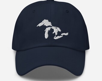 Great Lakes Cap unisex Great Lakes Hat, Lake Life Embroidered Cad Cap ...