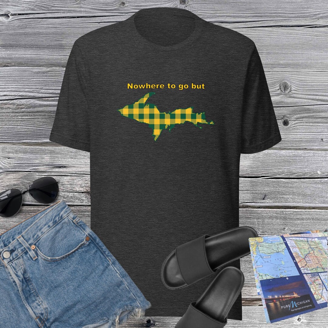 Nowhere to Go but UP - Northern Michigan Plaid - Etsy