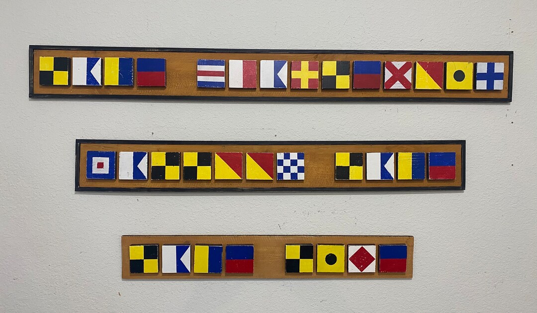 Custom Nautical Flag Signs and Plaques - Etsy