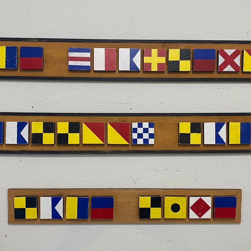 Nautical Flag Sign - Etsy
