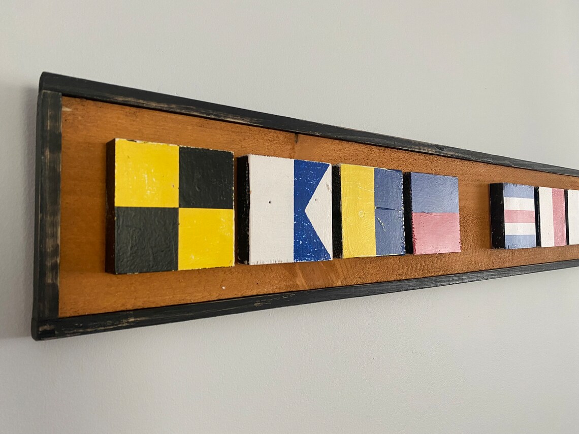 Custom Nautical Flag Signs and Plaques - Etsy