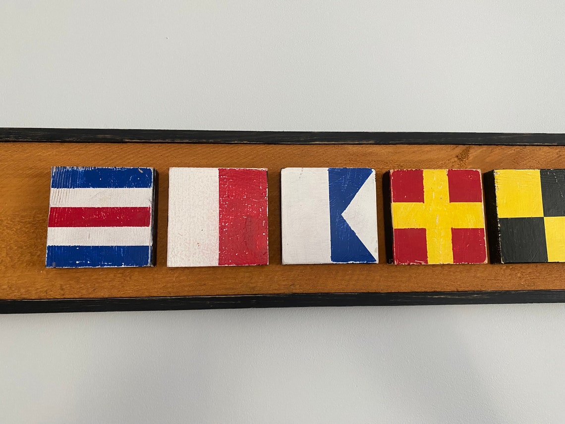 Custom Nautical Flag Signs and Plaques - Etsy