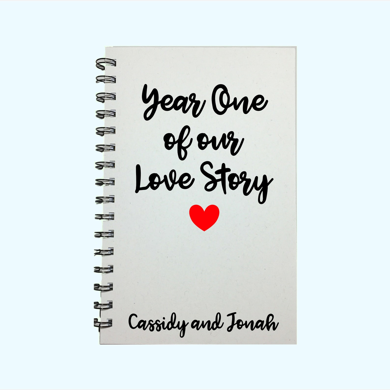 Year One Our Love Story Our First Year Together Book Year - Etsy