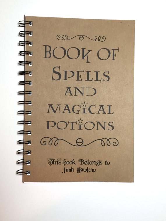 Book of Spells and Magical Potions Notebook Journal Spell | Etsy