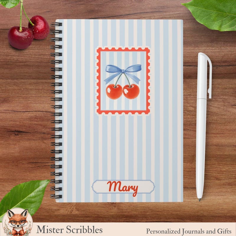 Preppy Notebook - Etsy