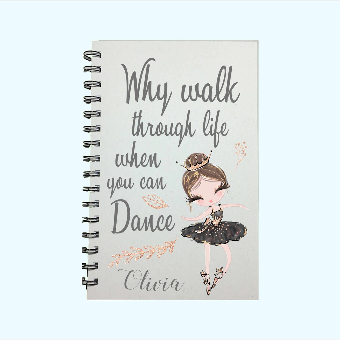 Dance Journal Ballet Recital Gift Pointe Dance Recital - Etsy