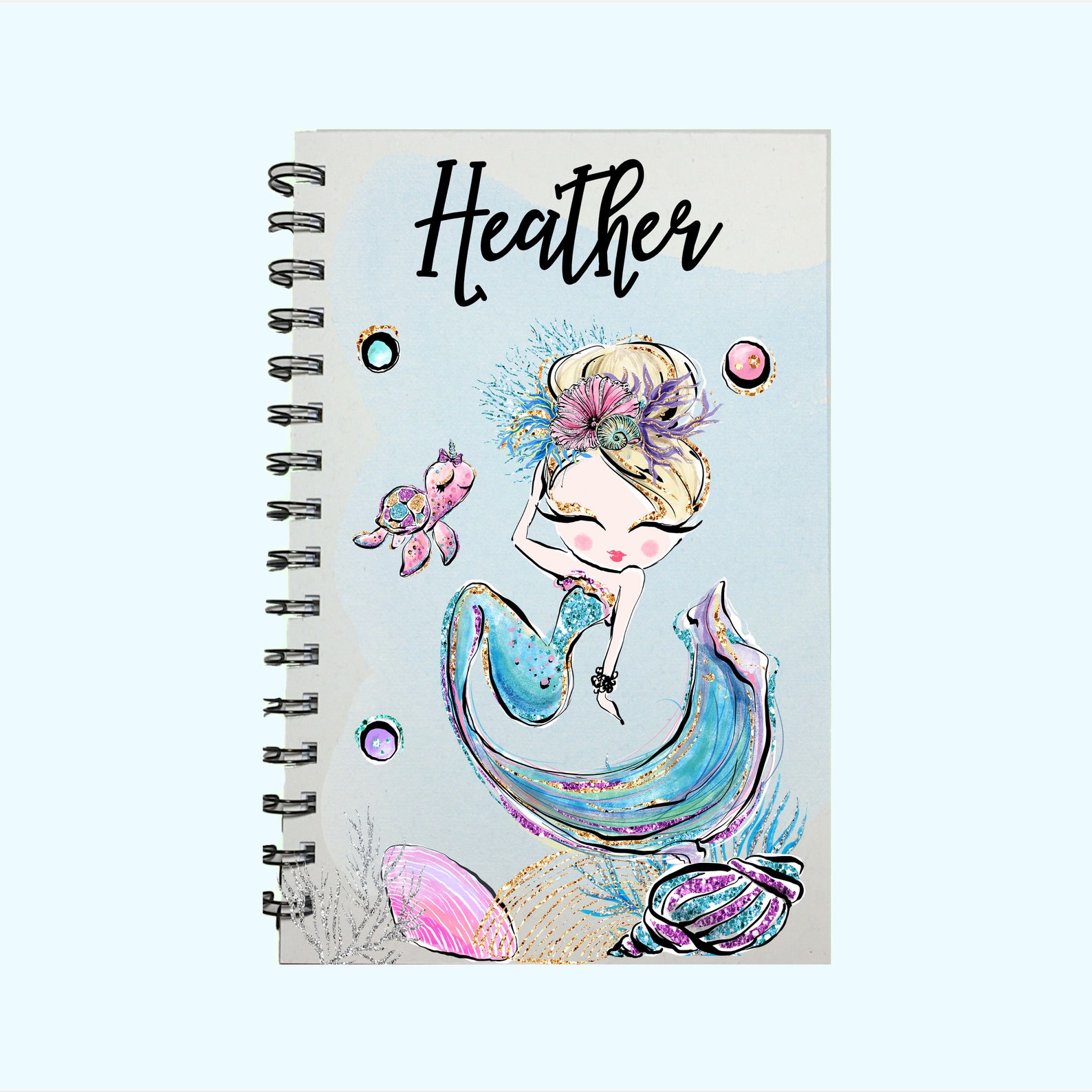 Mermaid Journal Mermaid Gift Personalized Mermaid Gift for - Etsy