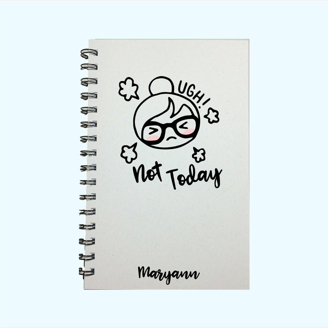 Not Today Rant Journal Notebook Planner Girl - Etsy