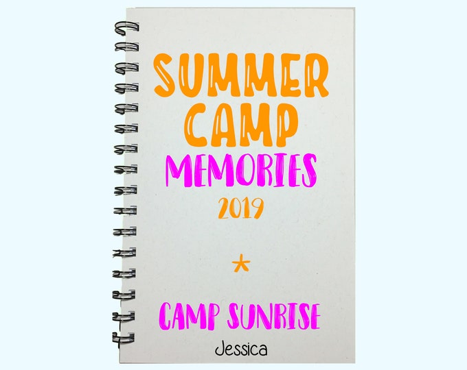 Summer Camp Journal, Summer Camp, Camping Journal, Camping Notebook ...