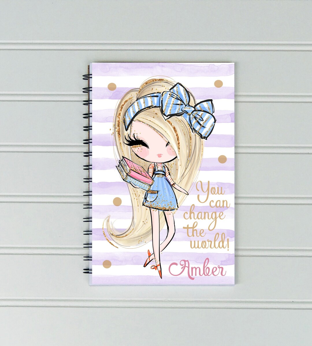 Stylish Girl, Cute Journal, , Positive Quote, Journal for Girls ...