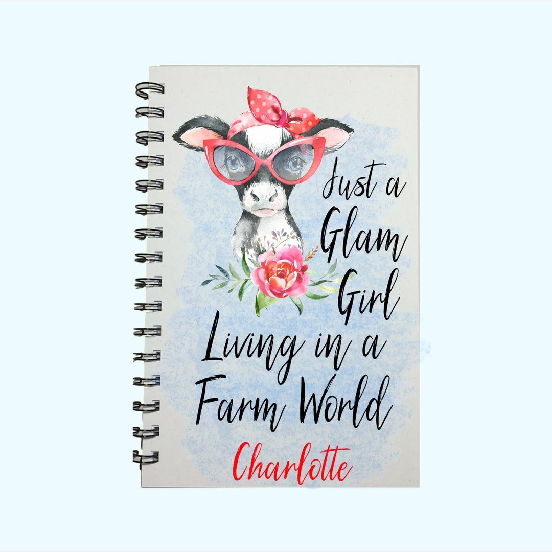 Cow, Farm Animal, Glam Girl, Glam Girl Living in a Farm World, Journal ...