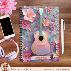 Music Notes, Song Writing Journal, Music Gift for Girls, Songwriting ...