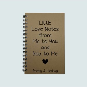 Love Notes, Love Notes Journal, Journal, Notebook, Personalized, Couple ...