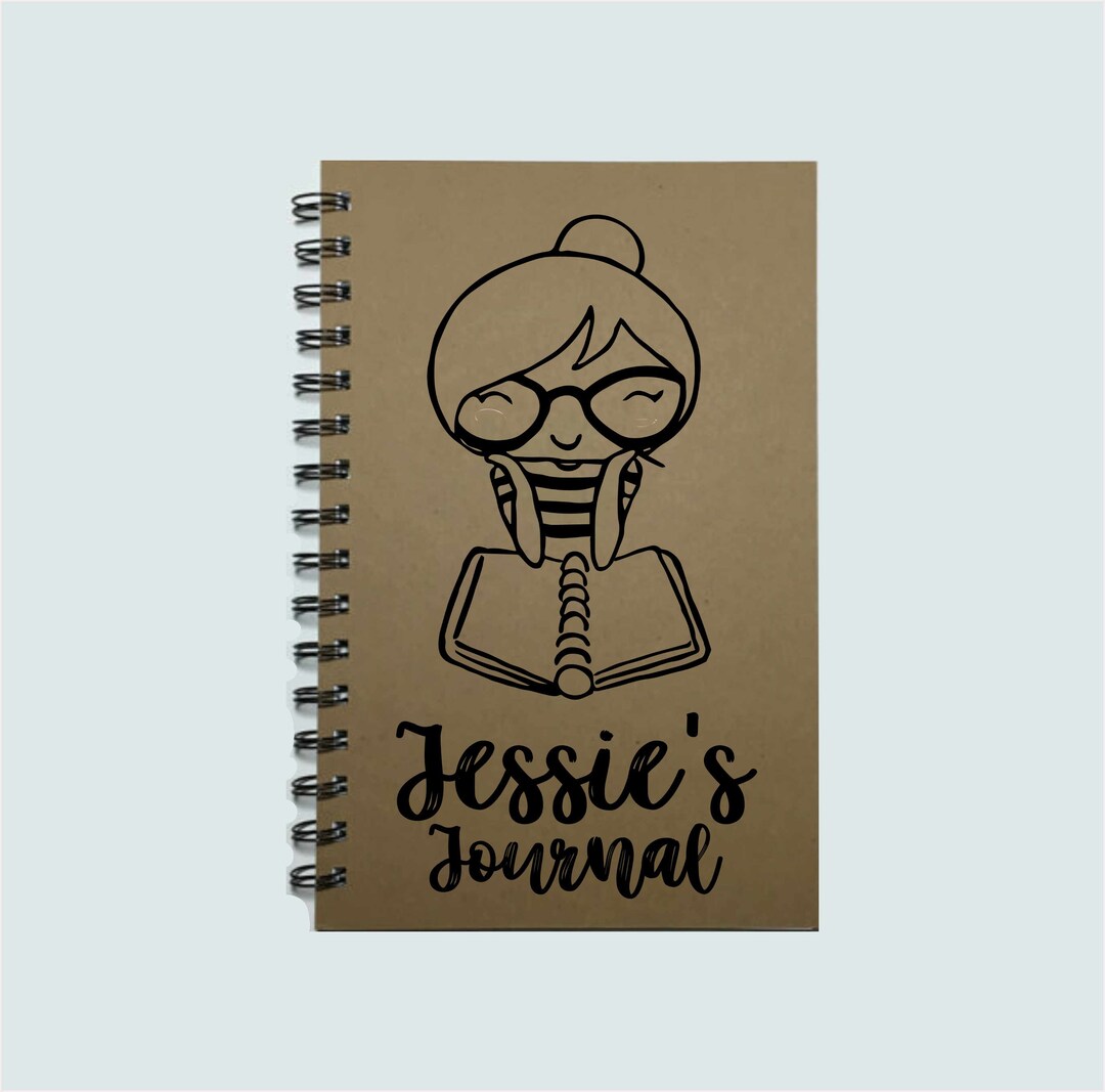 Personalized Journal, Personalized Notebook, , Stylish Girl, Cute ...