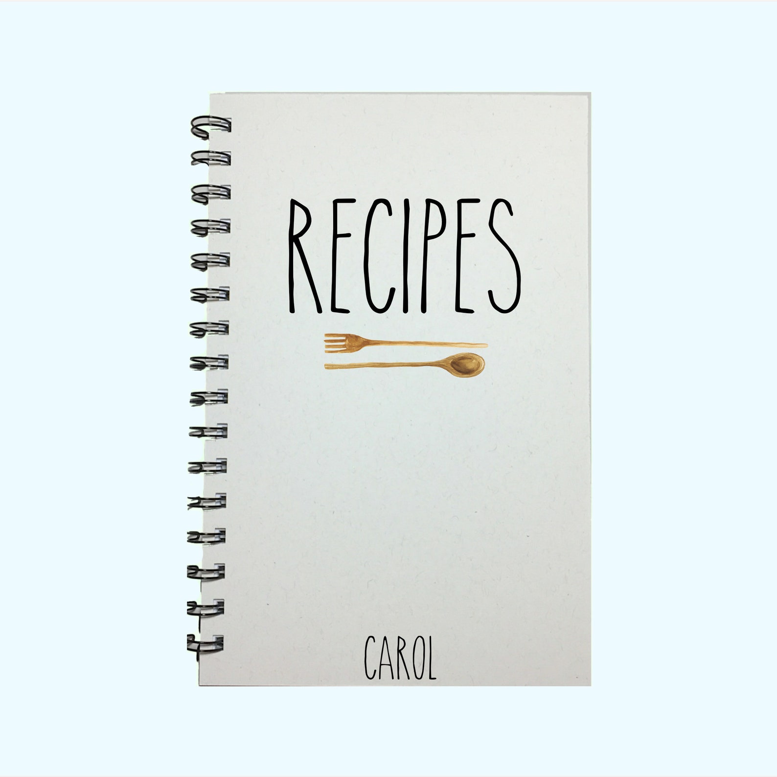 Recipe Book Recipe Notebook Recipe Gift Personalized Recipe | Etsy