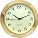 Mini Quartz Clock Fit-up Movement Gold Bezel With Ivory Arabic Dial 1 7 ...