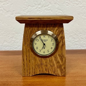Arts & Crafts Mini Mantel Clock - Etsy