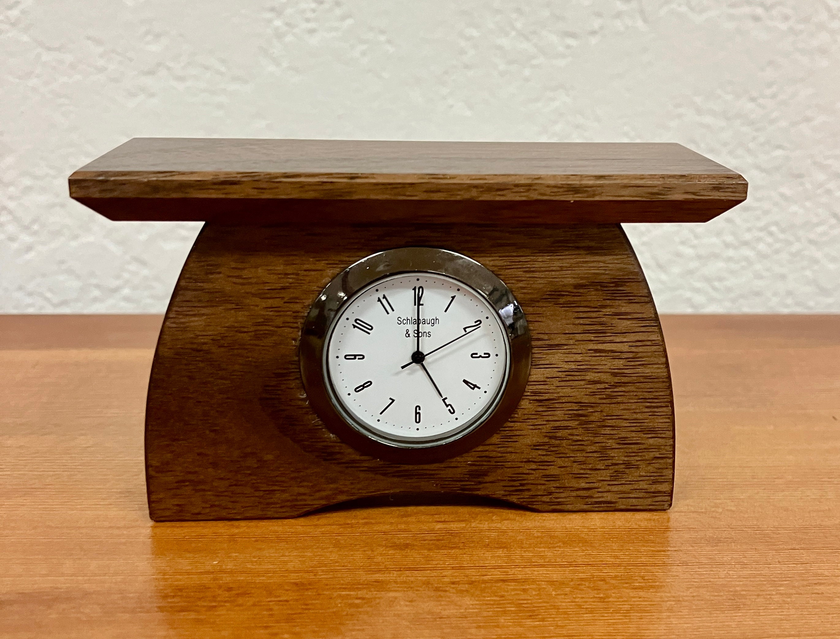 Arts & Crafts Mini Mantel Clock - Etsy