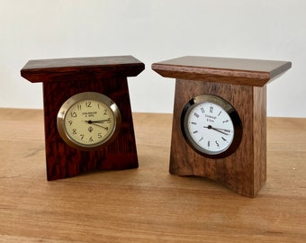 Arts & Crafts Mini Mantel Clock - Etsy