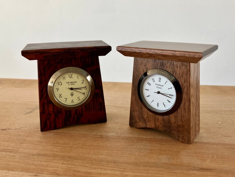 Arts & Crafts Mini Mantel Clock - Etsy