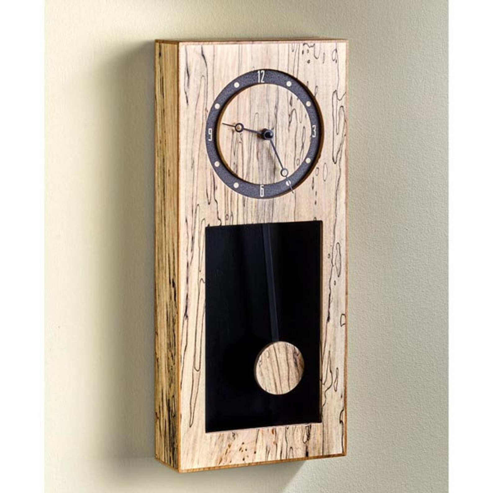 Spalted Maple Wall Clock Plan and Parts - Etsy