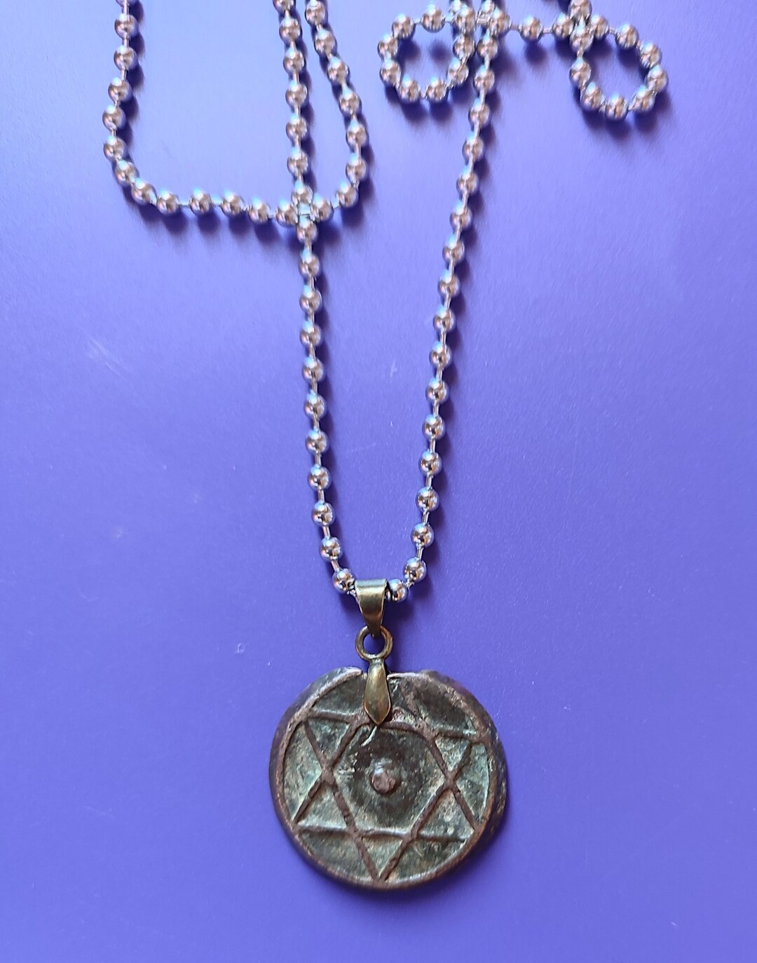 Morocco Maroc Marokko Bronze Coin Pendant Necklace 2 Falus Marrakesh ...