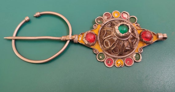 Morocco Maroc Antique berber silver fibula fibule eth… - Gem