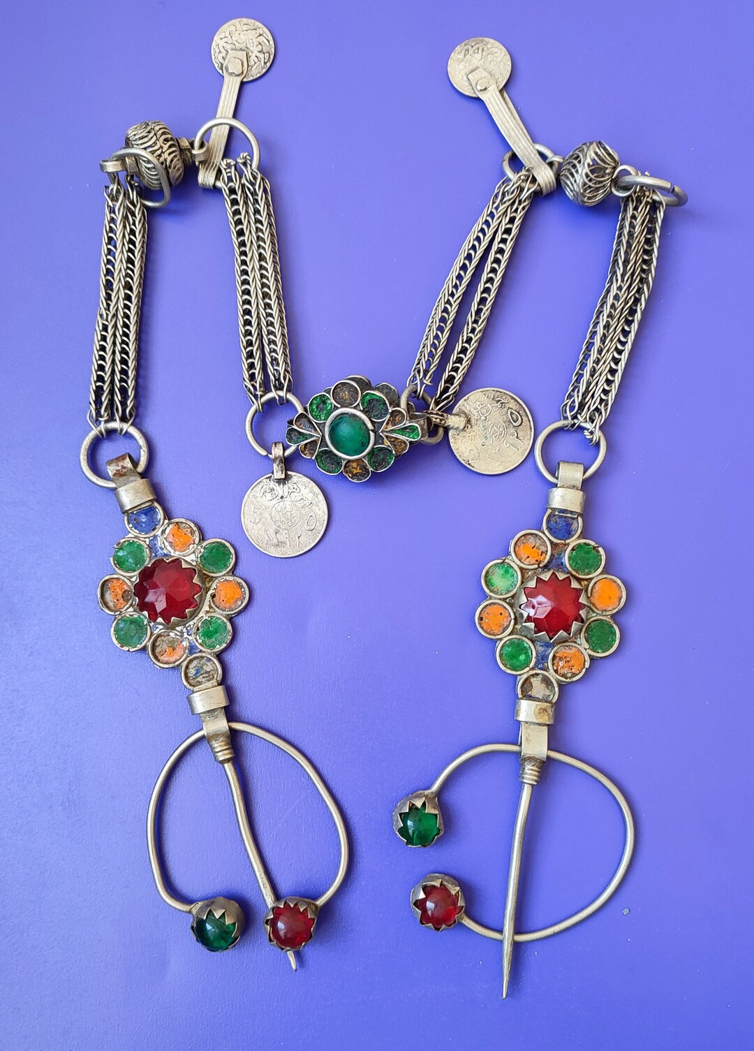 Antique Pair of Berber Silver Fibules From the Amazigh/berber People in ...