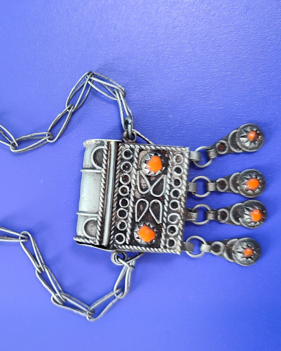 Antique Berber Silver Amulet Hirz Berber Pendant Tribal Ethnic ...